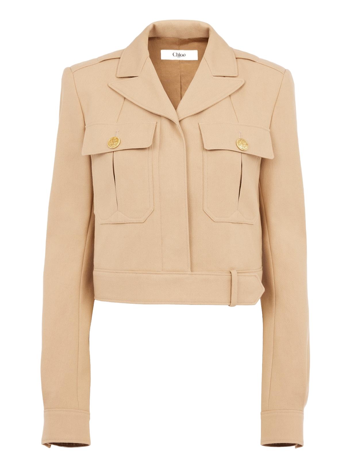 CHLOÉ Chloe Cropped Jacket with Logo Detail